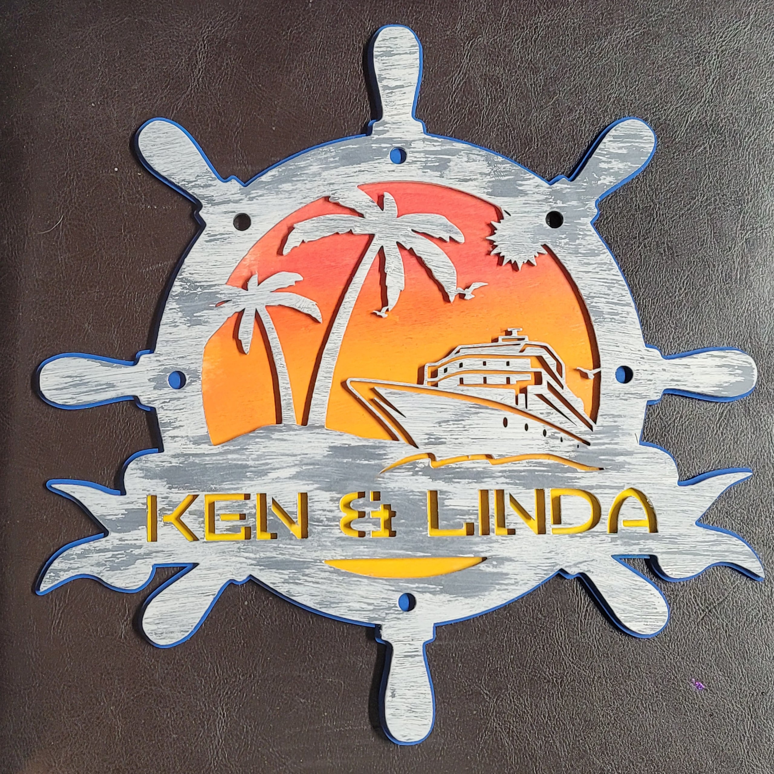 Ships Wheel Door Hanger | Woodcraft3D